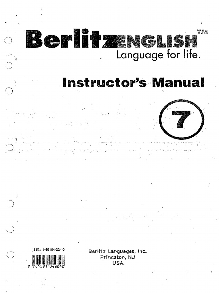 Berlitz english 7 Teacher's | PDF