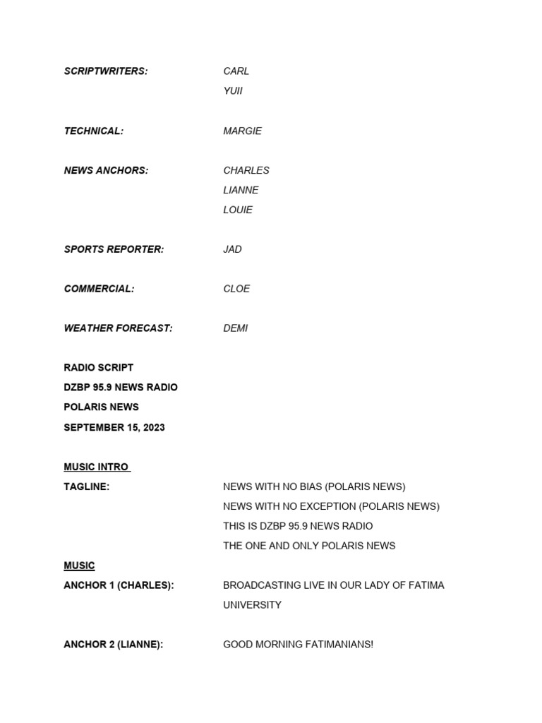 SCRIPT | Download Free PDF | Tropical Cyclones | Tropical Cyclone Seasons