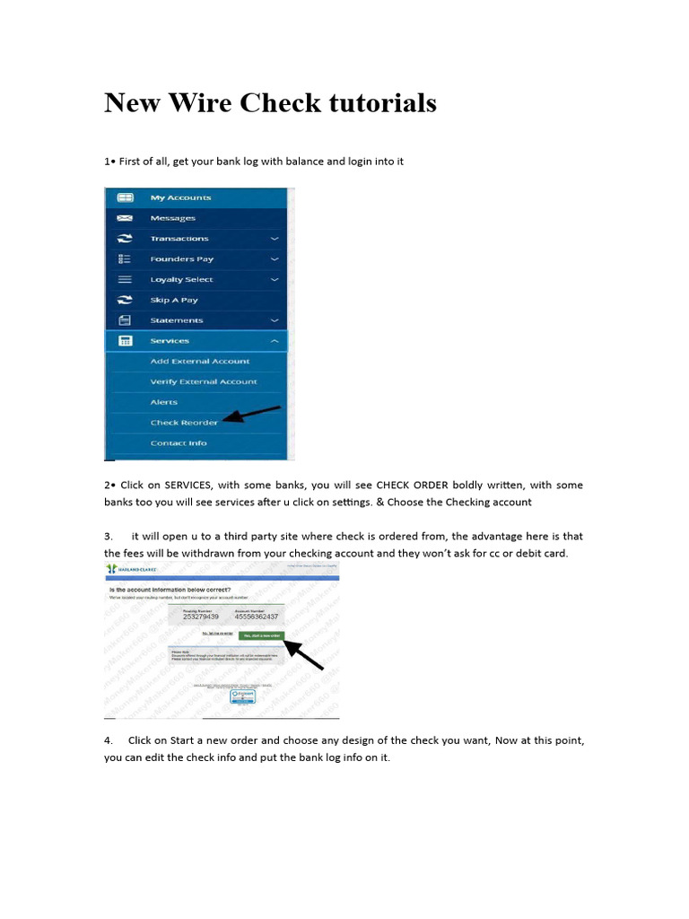 New Wire Check | PDF