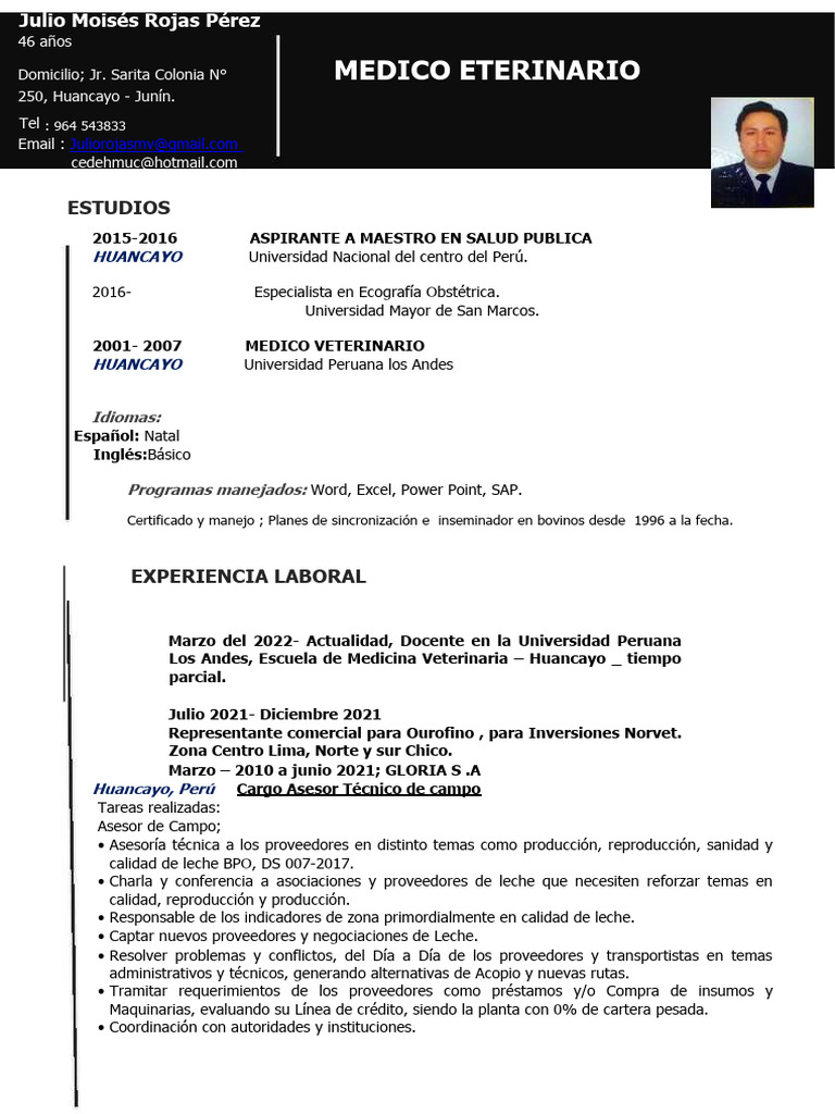 CV JMRP 2021 | PDF