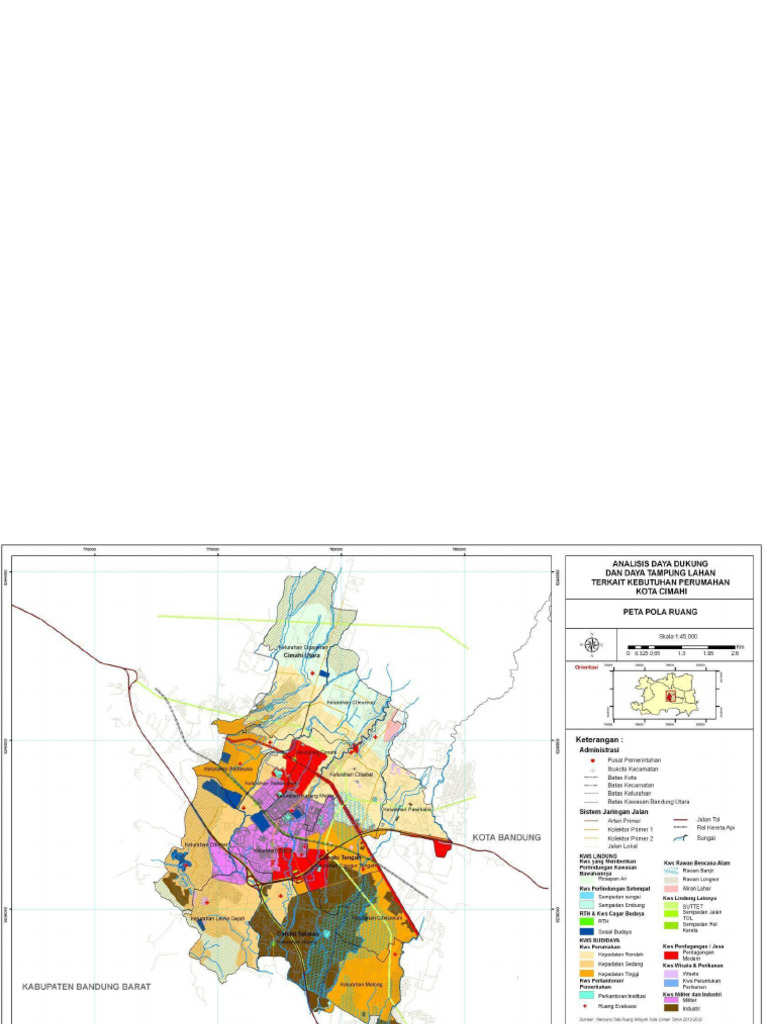 Peta Induk Cimahi 2023 | PDF
