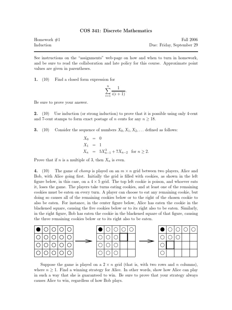 COS 341: Discrete Mathematics | PDF | Mathematics | Mathematical Concepts