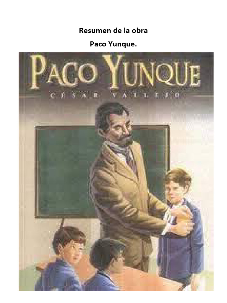 Resumen de La Obra Paco Yunque | PDF