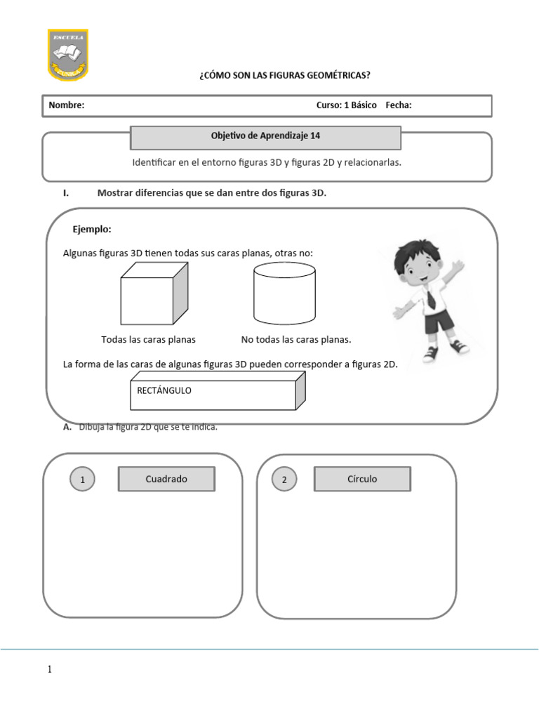 Actividades de Figuras 2D y 3D | PDF | Geometría euclidiana | Geometría