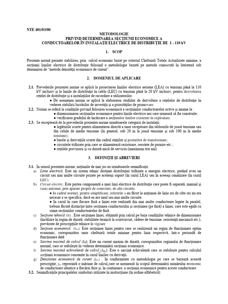 Tema 27 Nte 401-Sectiuni Economice | PDF