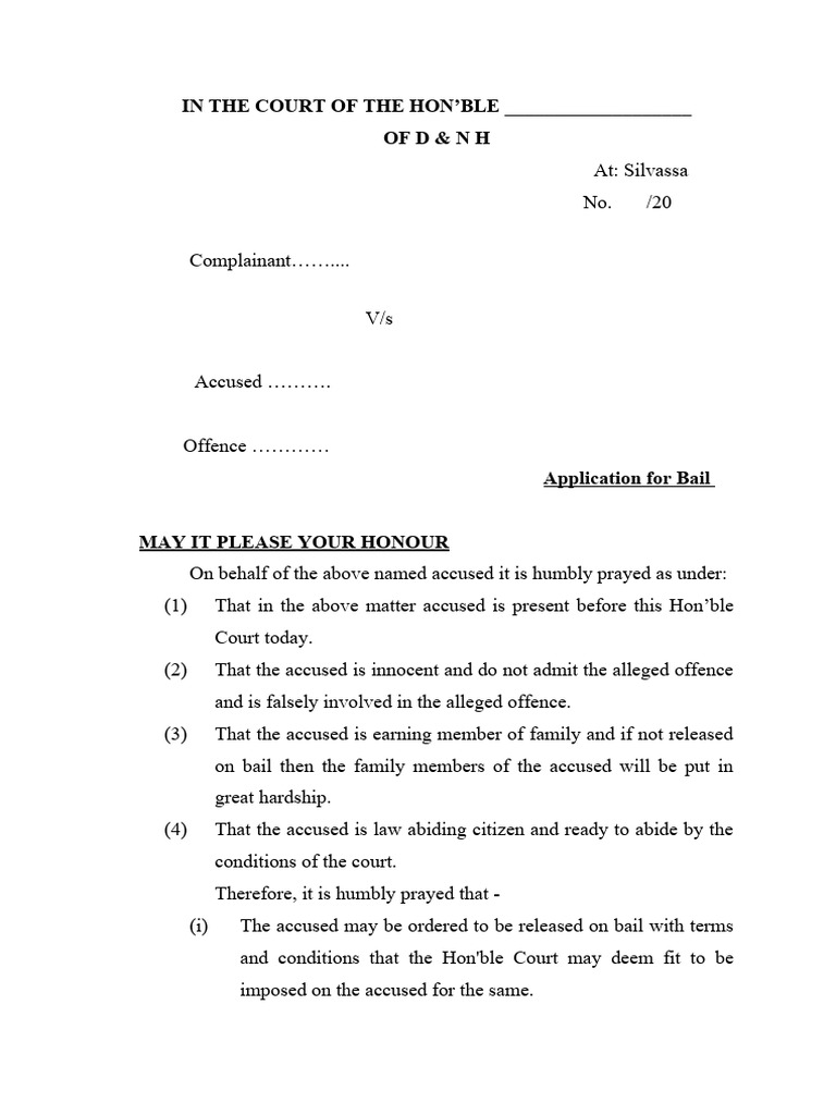 Bail Application 138 Act | PDF | Law