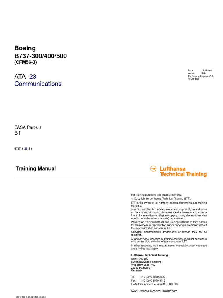 B737-300/400/500 Boeing: Communications 23 | PDF