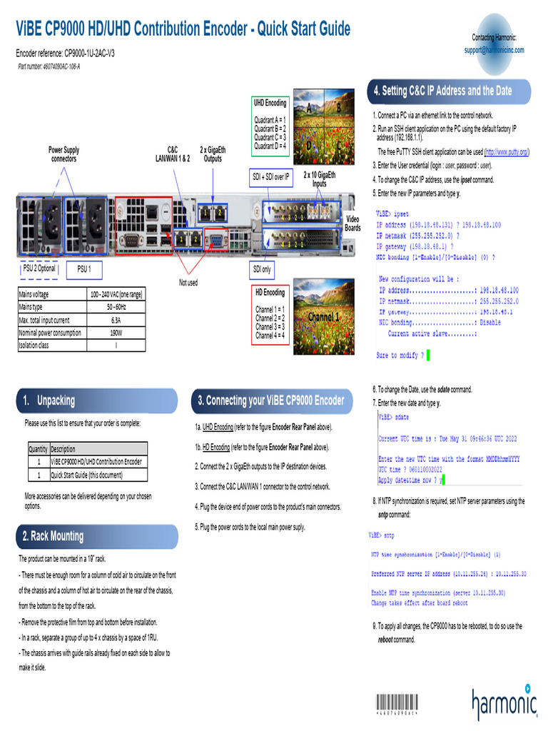 ViBE CP9000-QuickStartGuide-RevC | PDF