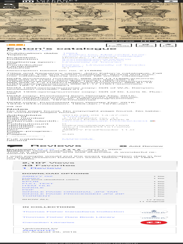 Eaton's Catalogue T. Eaton Co | PDF