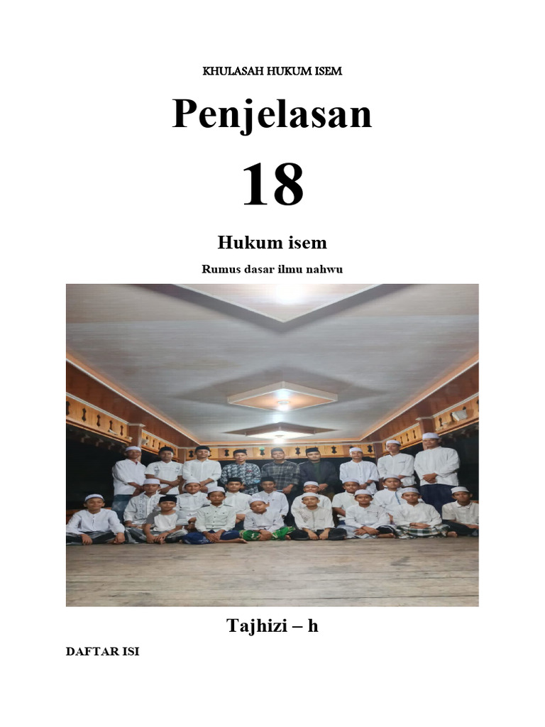 Rumus Dasar Mengenal Alamat I'rab | PDF