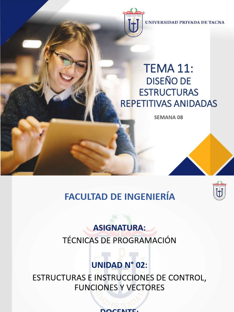 Tema11 Diseño de Estructuras Repetitivas Anidadas | PDF