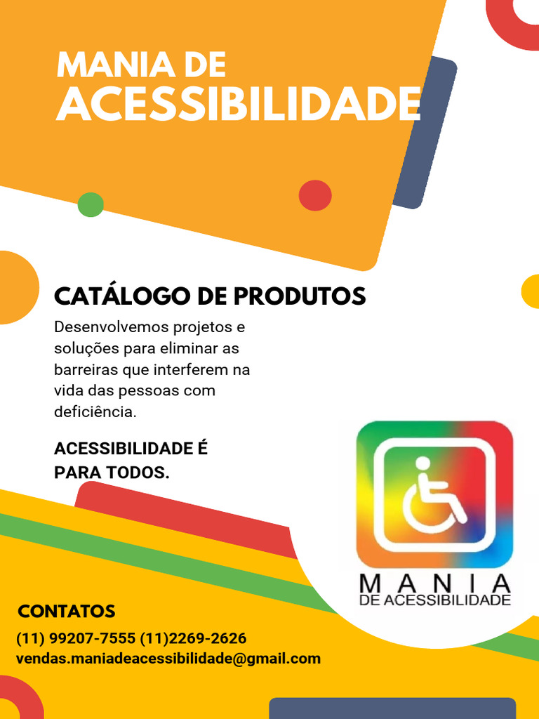 Catálogo - Mania de Acessibilidade. | PDF