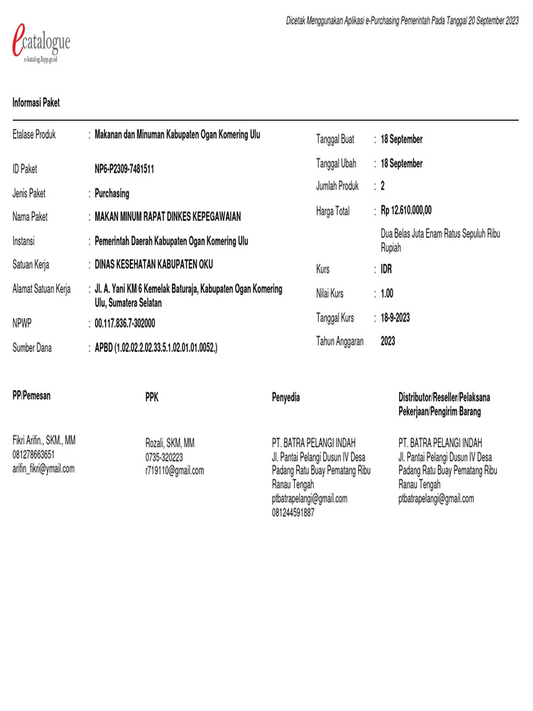 Cetak - Pesanan - MAKMIN YUK LUSI | PDF