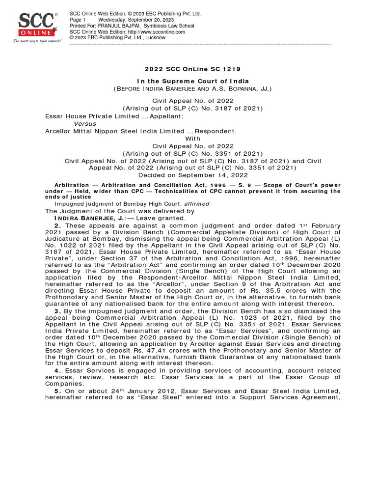 Supreme Court Ruling on Arbitration Case | PDF | Bankruptcy | Loans