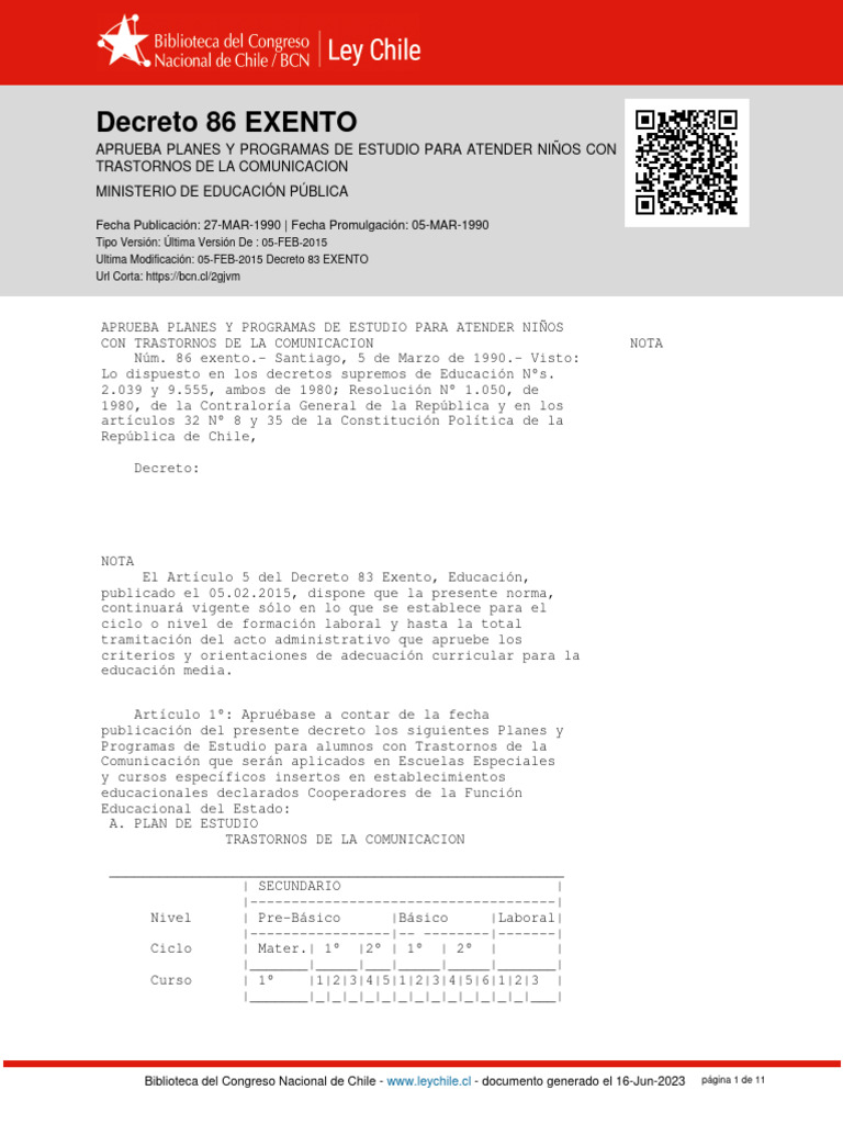Dto 86 Exento - 27 Mar 1990 | PDF