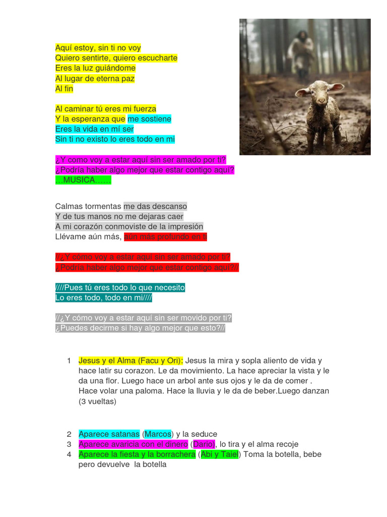 Todo en Mi (Nuestra Obra de Teatro) | PDF