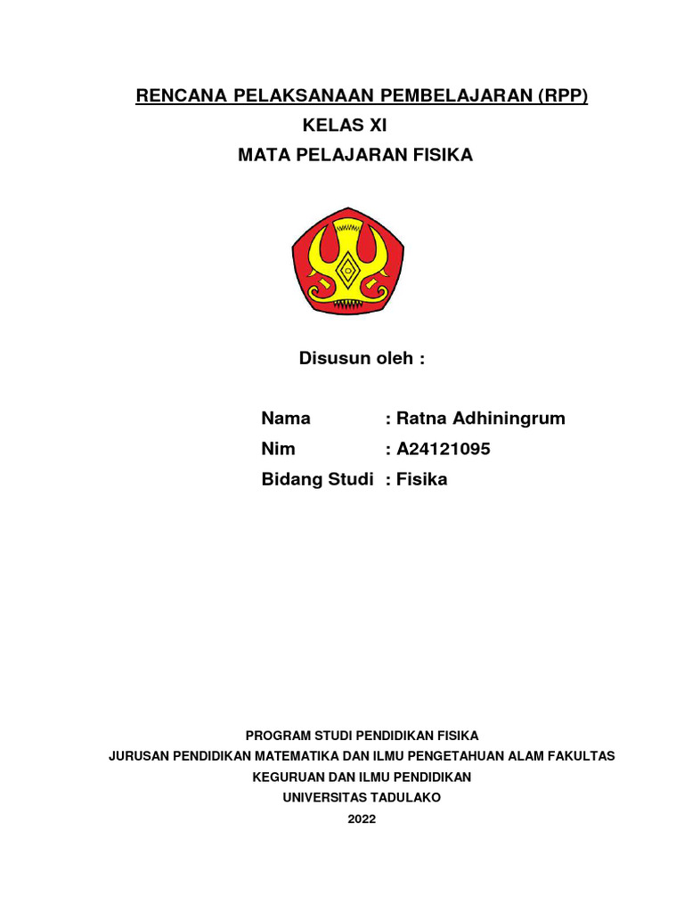 Rencana Pelaksanaan Pembelajaran (RPP) - Ratna Adhiningrum - 095 | PDF