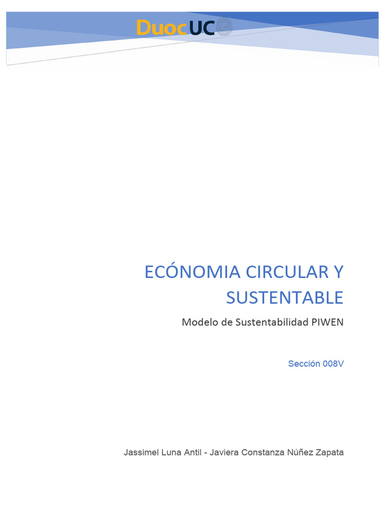 Modelo de Sustentabilidad | PDF