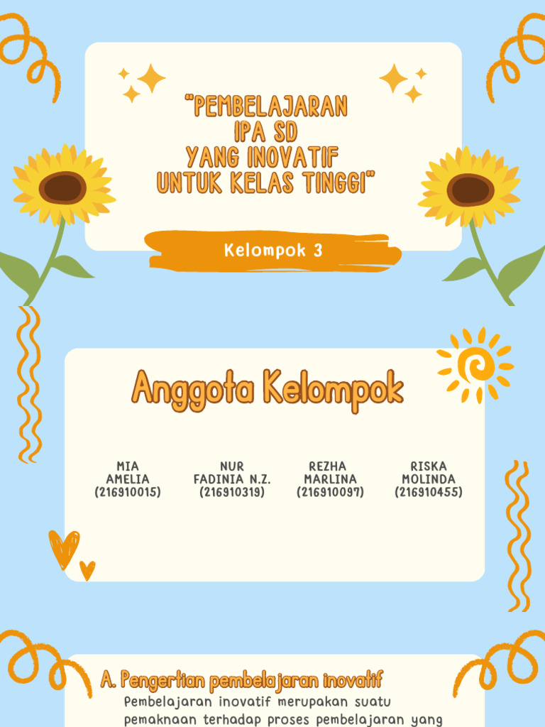 Pembelajaran Inovatif IPA SD Kelas Tinggi | PDF | Karier & Perkembangan
