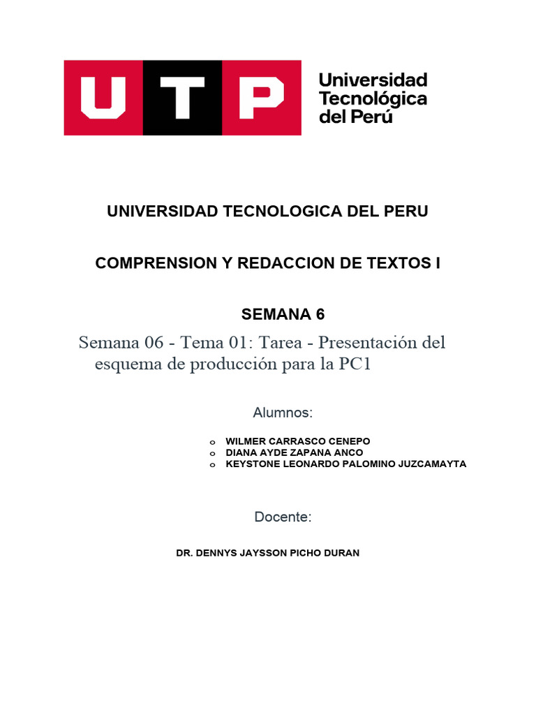 Esquema de Produccion - PC1 | PDF | Ciencias sociales