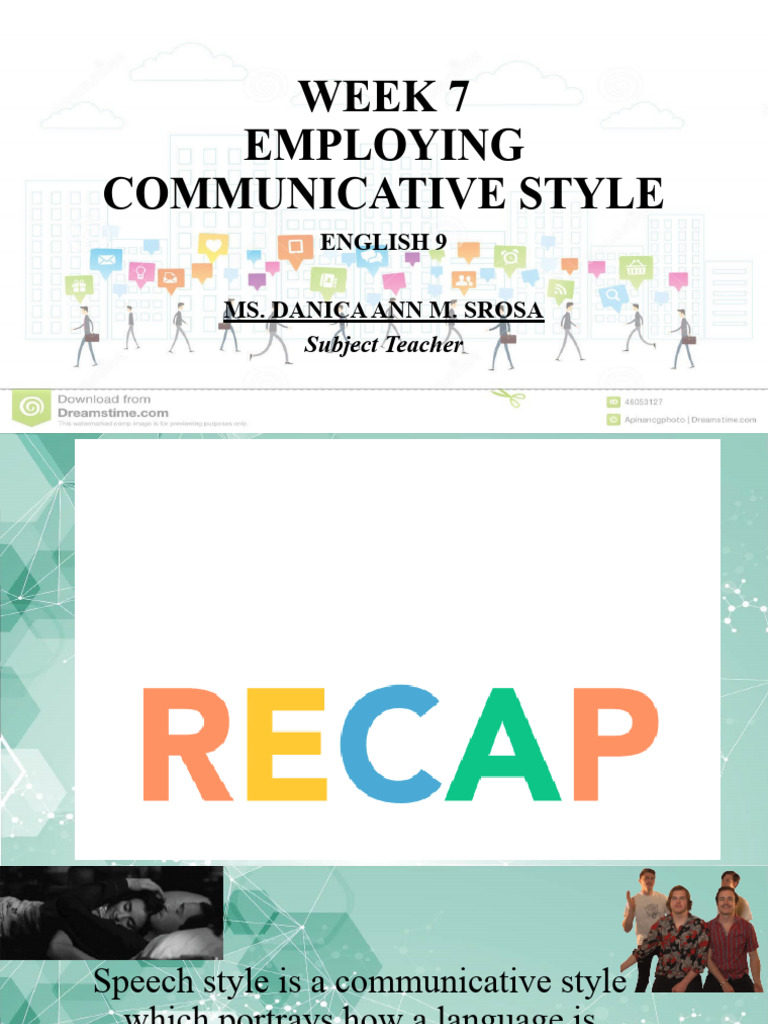 Week 7-Part 2 - Communicative Styles | PDF