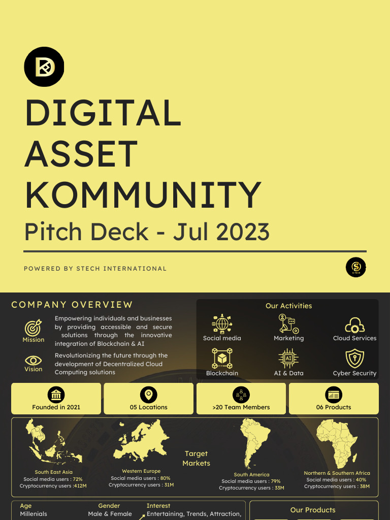 1.1 STECH Full Pitch Deck | PDF