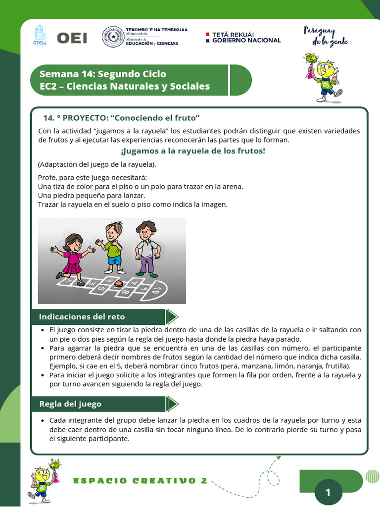 S14 2.° C E2 Conociendo El Fruto | PDF | Fruta