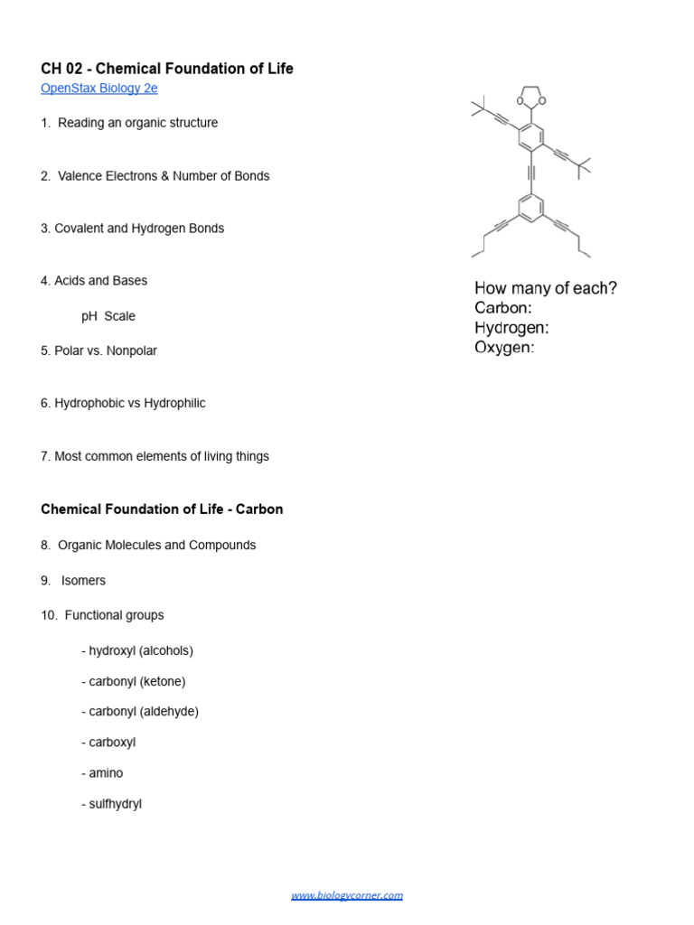 Chemistry of Life - Study Guide | PDF | Enzyme | Enzyme Inhibitor