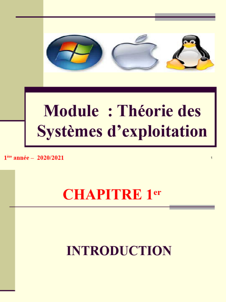 Chapitre 1 - Introduction Sur Les Se-1 | PDF