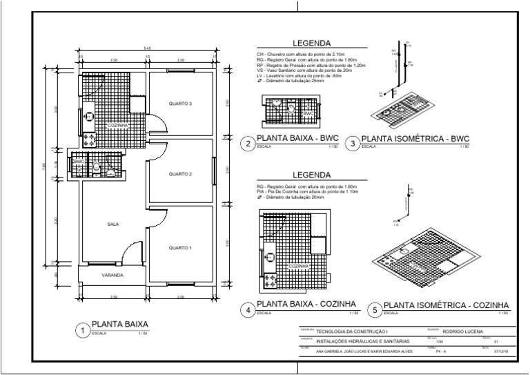 PLANTA BAIXA E ISOMETRICA - TEC-Layout1 | PDF