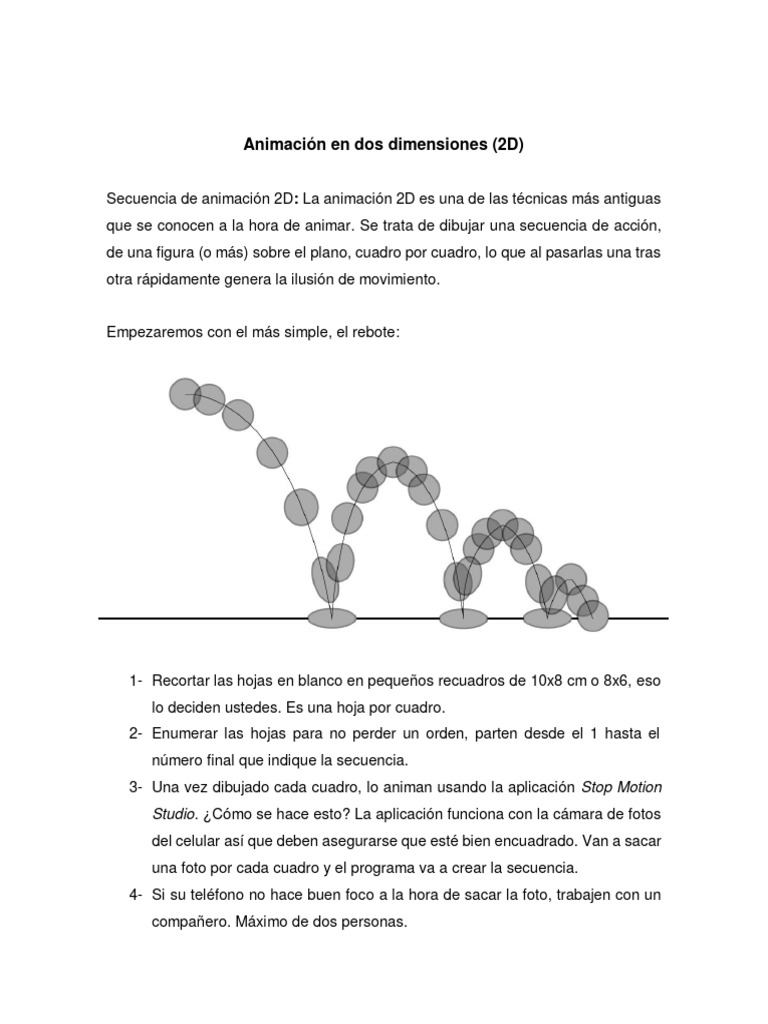 Primer Ejercicio de Animación 2D | PDF
