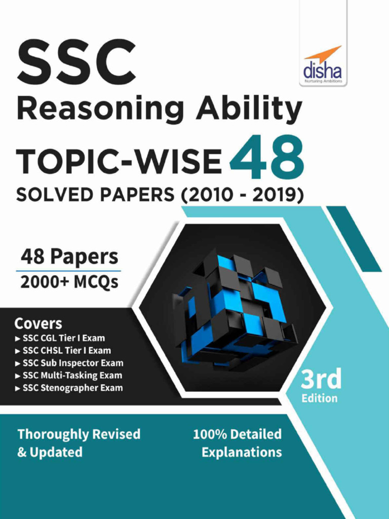 SSC Reasoning Topic-Wise 48 Sol - Disha Experts | PDF