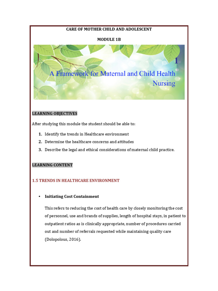 NCM 107 Module 1B | PDF