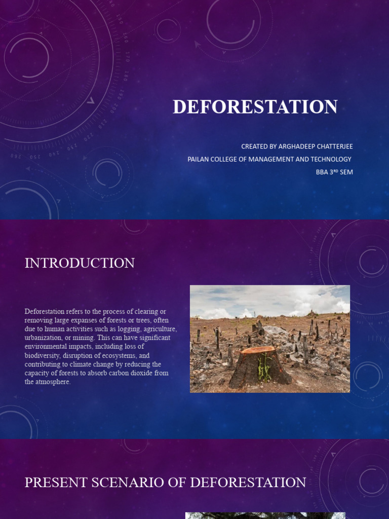 Arghadeep Chatterjee - Deforestation | PDF | Deforestation | Forestry