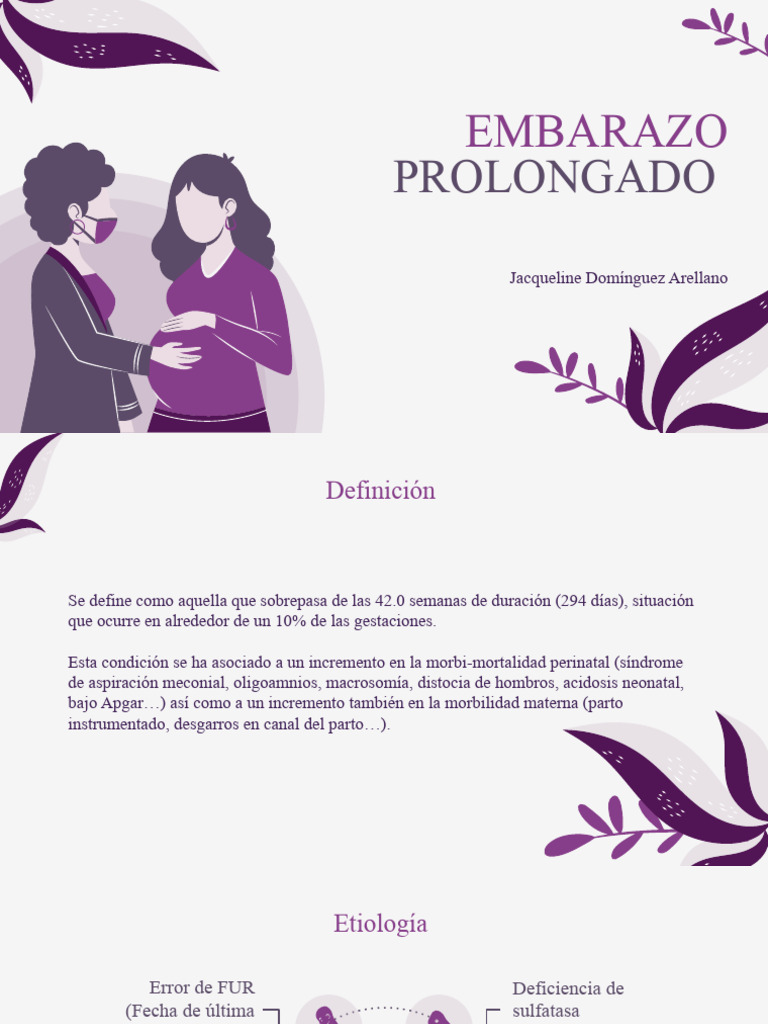 Embarazo Prolongado | PDF | El embarazo | Parto