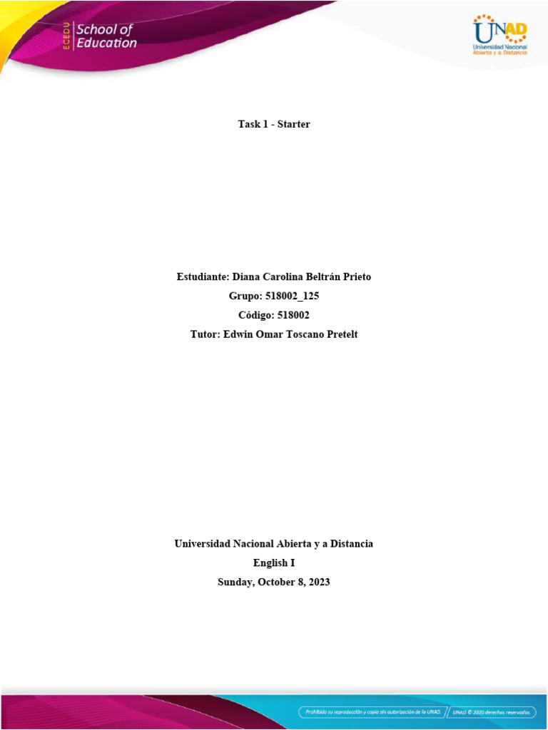 Unit 1 - Task 1 - Starter - Diana - Beltran | PDF