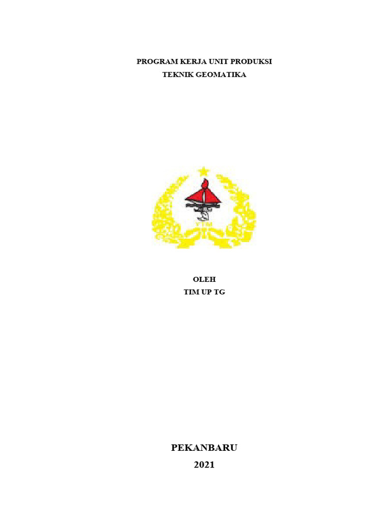 Program Kerja UP TG 20212022 | PDF