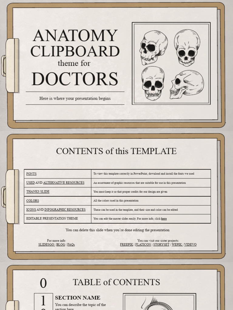 Anatomy Clipboard Theme For Doctors by Slidesgo | PDF | Planets ...