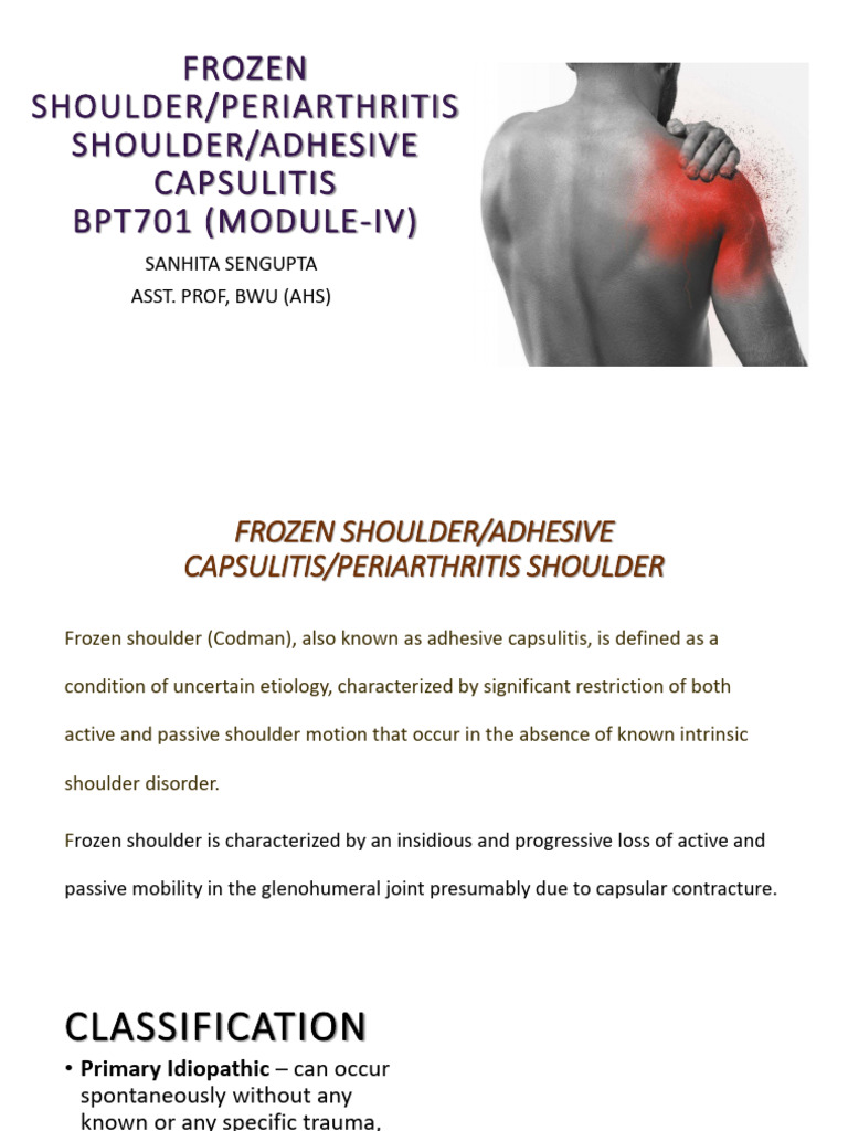 Frozen Shoulder | PDF