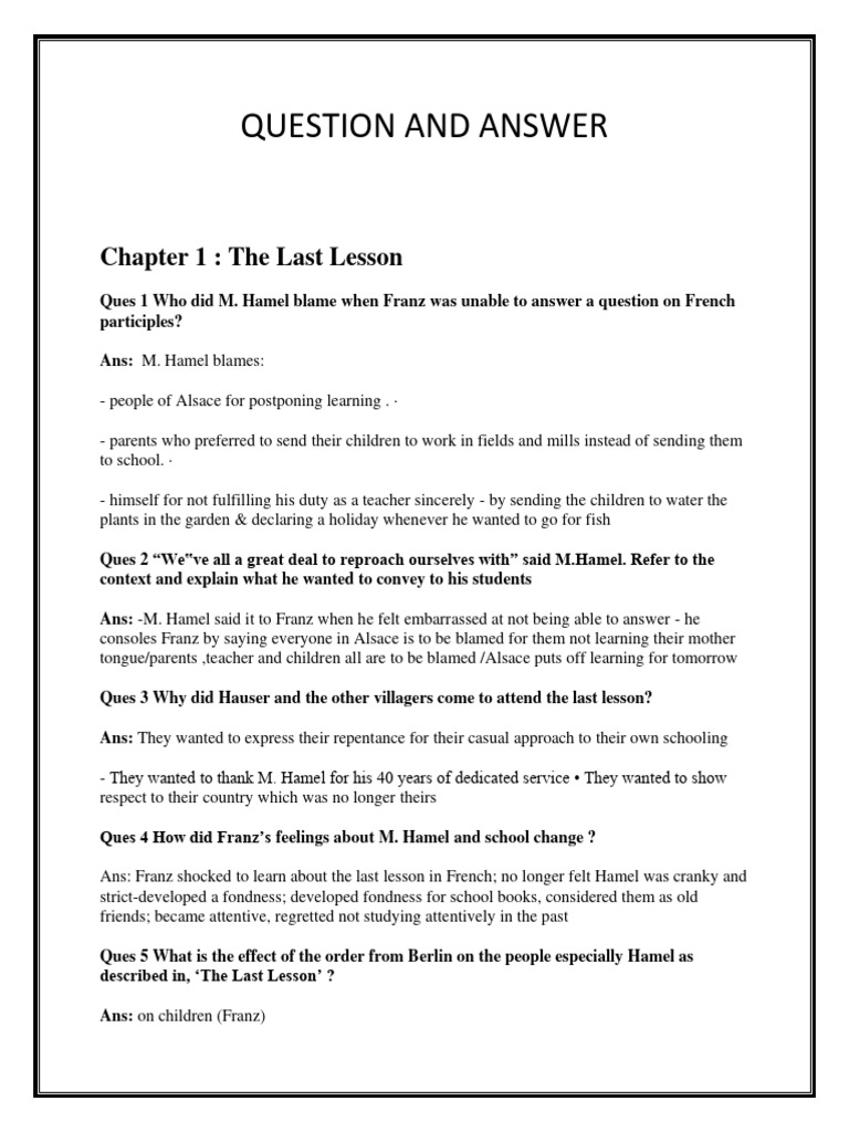 Class 12 Question and Ans | PDF