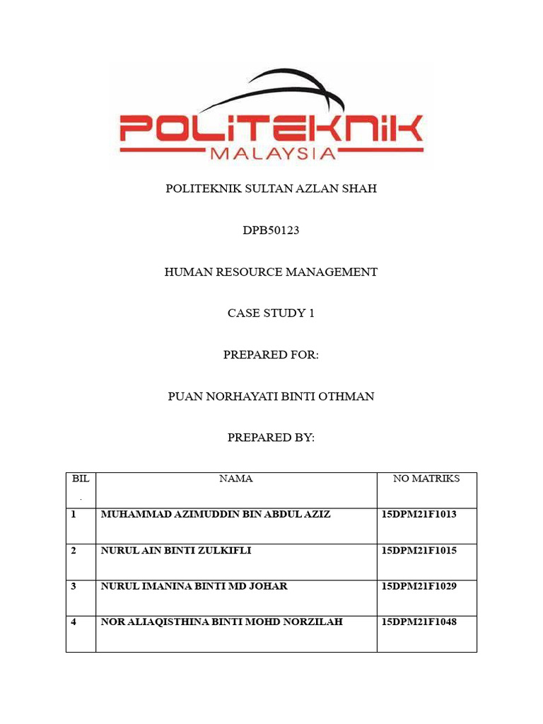 Case Study HRM | PDF