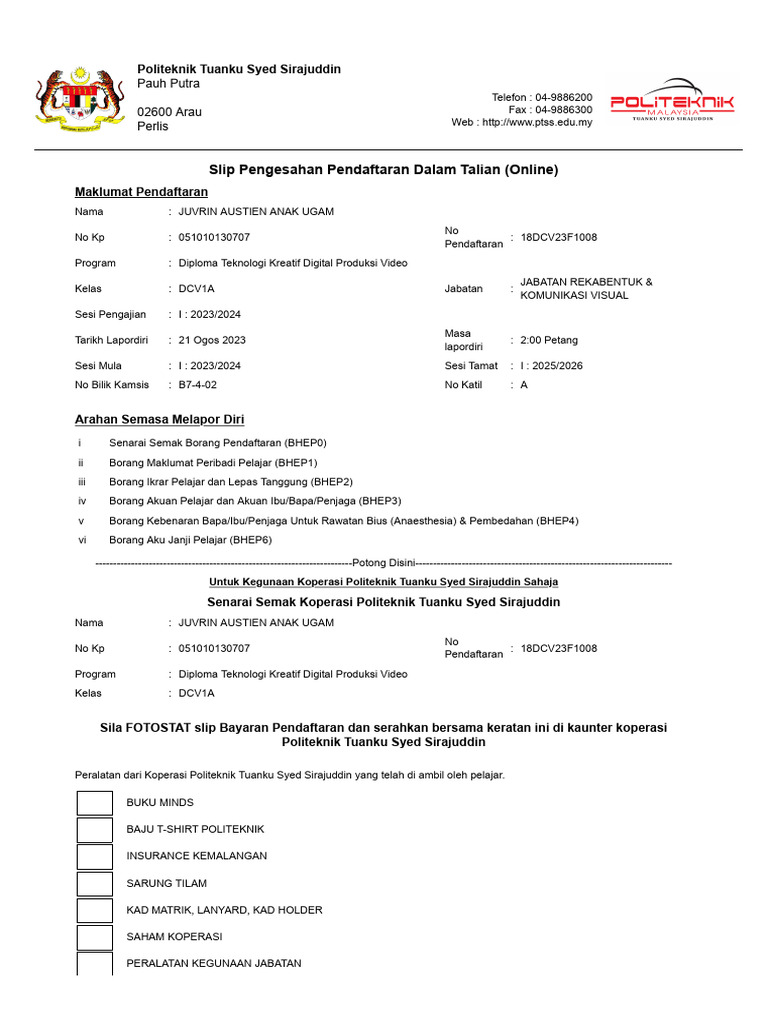 SPMP - Ptss.edu - My/uspmp2/sliplapordiri - JSP 2 | PDF
