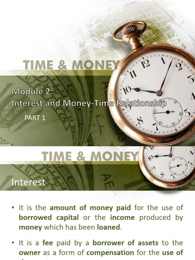 Interest and Money Time Relationship 1 | Download Free PDF | Interest ...