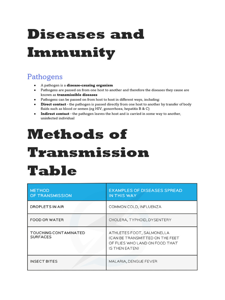 Biology Pathogens | PDF