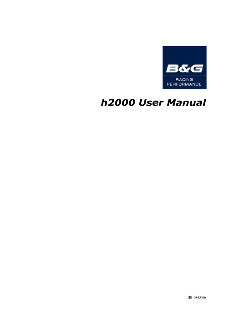 B&G Hercules 2000 | PDF
