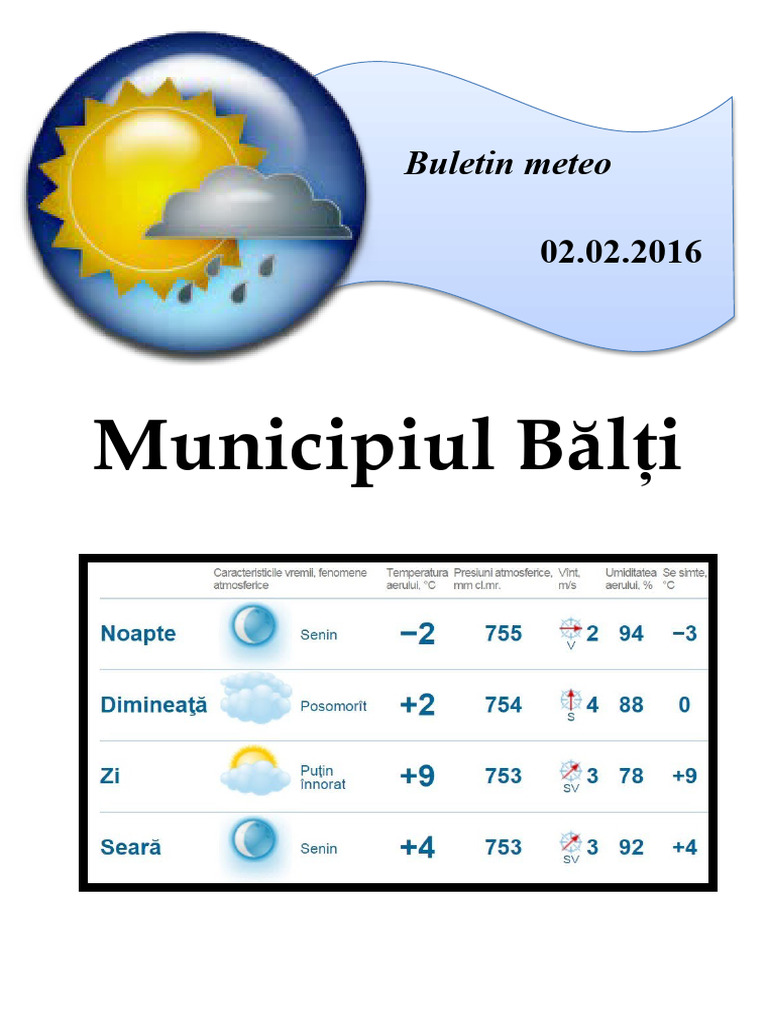 Buletin Meteo | PDF
