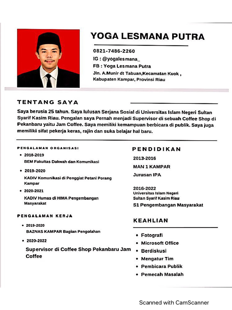 CV Dan Foto Full Body | PDF