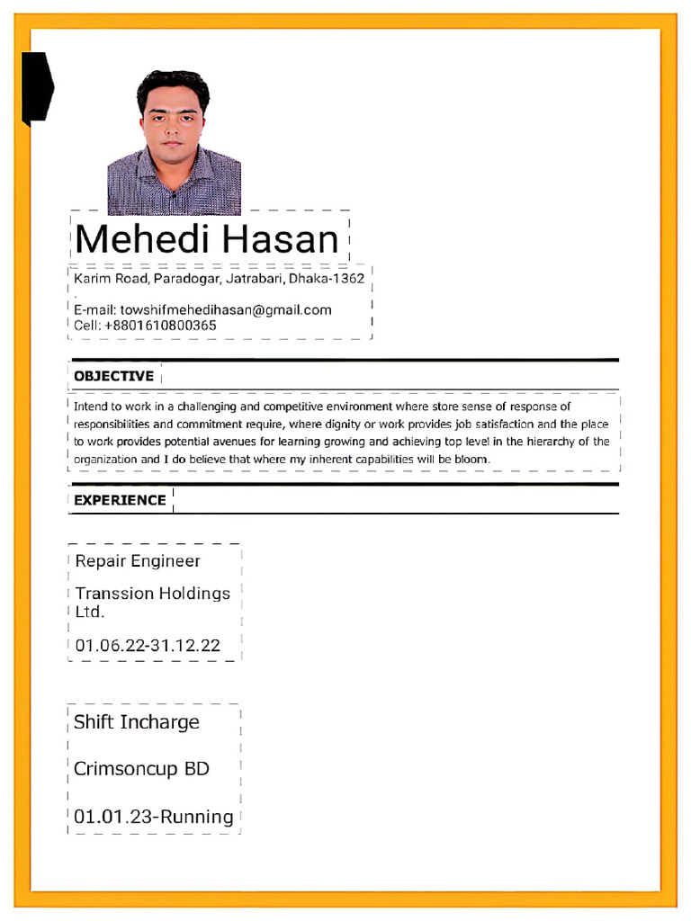 Mehedi CV | PDF
