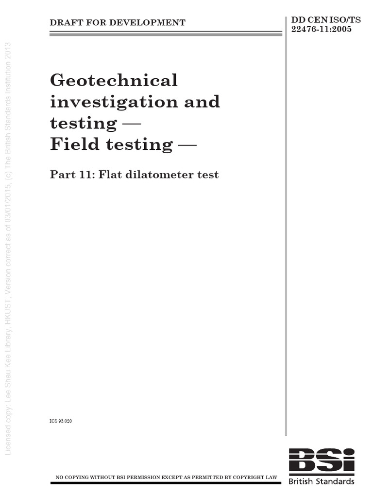 DD Cen Iso TS 22476-11-2005 (2006) | PDF