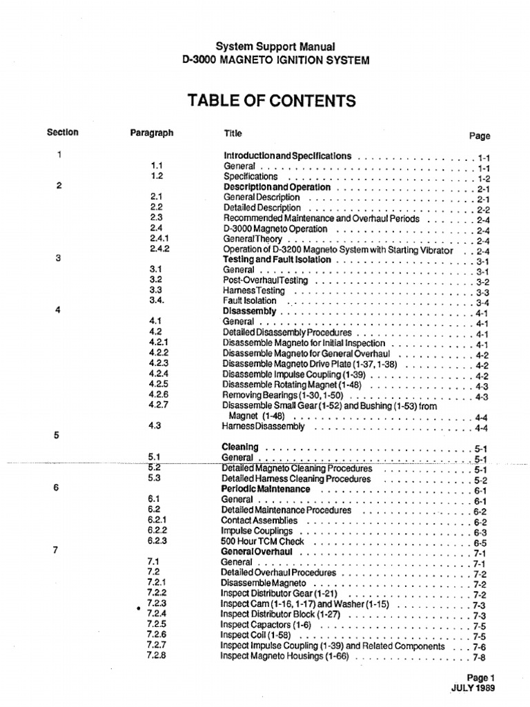 C172 Magneto Overhaul Manual | PDF